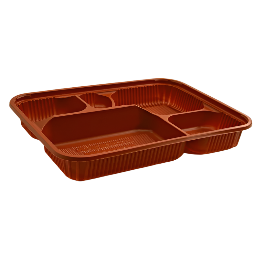 ATCLH32 | Red Rectangular Take Out Bento Box 5 Compartment-300 Pcs – HD ...