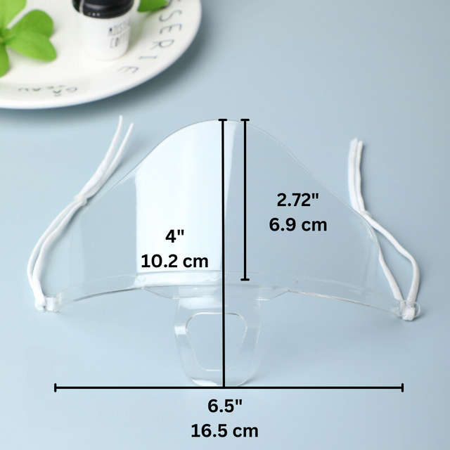 X-1 Reusable Plastic Clear Mask | Chef Anti-Fog Face Shield - 10 Pcs ...