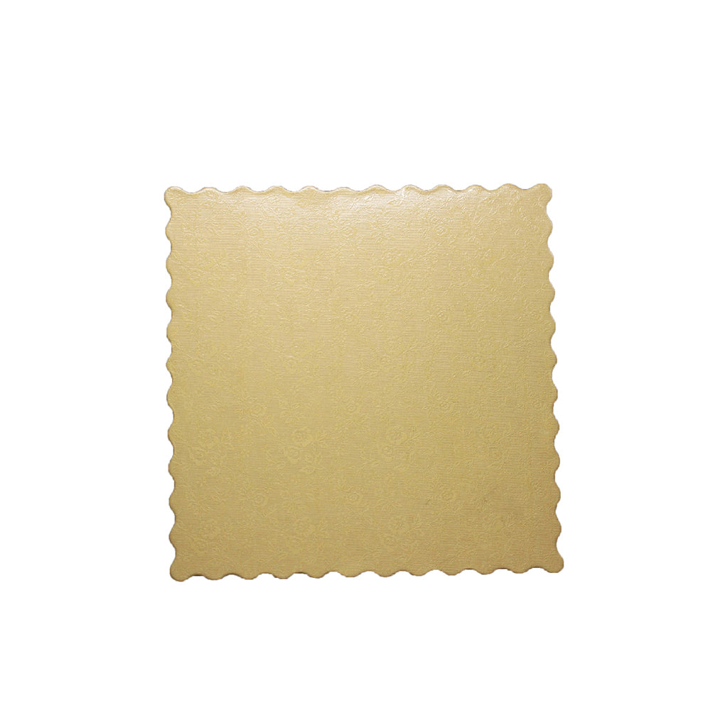 11" Golden Square Thick Cake Paper Pad Cake Board - 100 Pcs – HD Bio ...